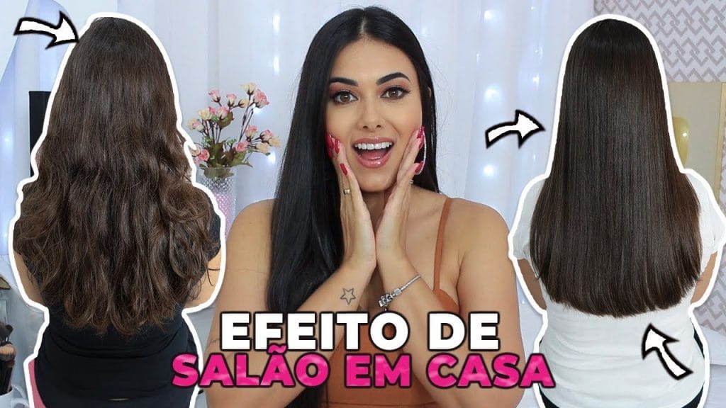 Como Alisar O Cabelo Em Casa Sem Usar Química! 👱🏼‍♀️💝 - Cabelos E ...